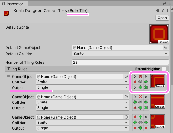 Unity RuleTileのOutputをRandomで簡単に自然なばらつき | Compota-Soft-Press