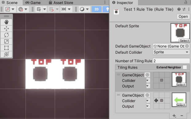 Unity Rule Tile (Single) Tiling Rules の項目の上のルールが優先されます。条件に一番近いものではなく、上 ...