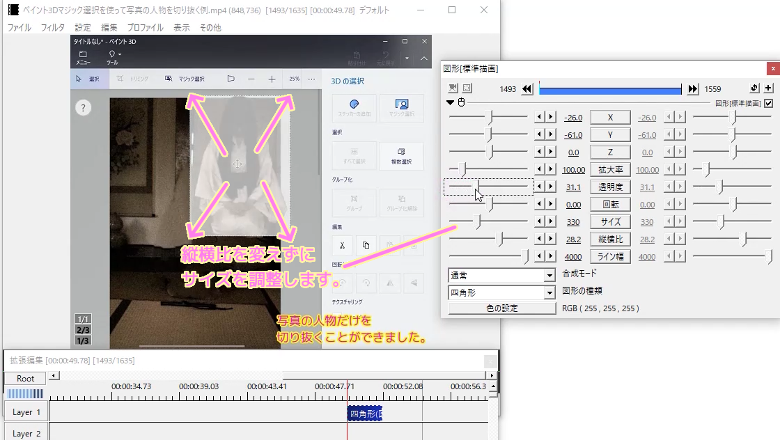 aviutl 動画に四角形の枠を加える「ティムさん風」プラグインの紹介1/3 | Compota-Soft-Press