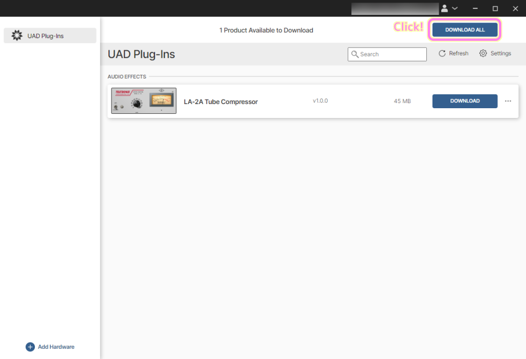 UAD 16,100円→無料の LA-2A を PC にインストール2/2 | Compota-Soft-Press